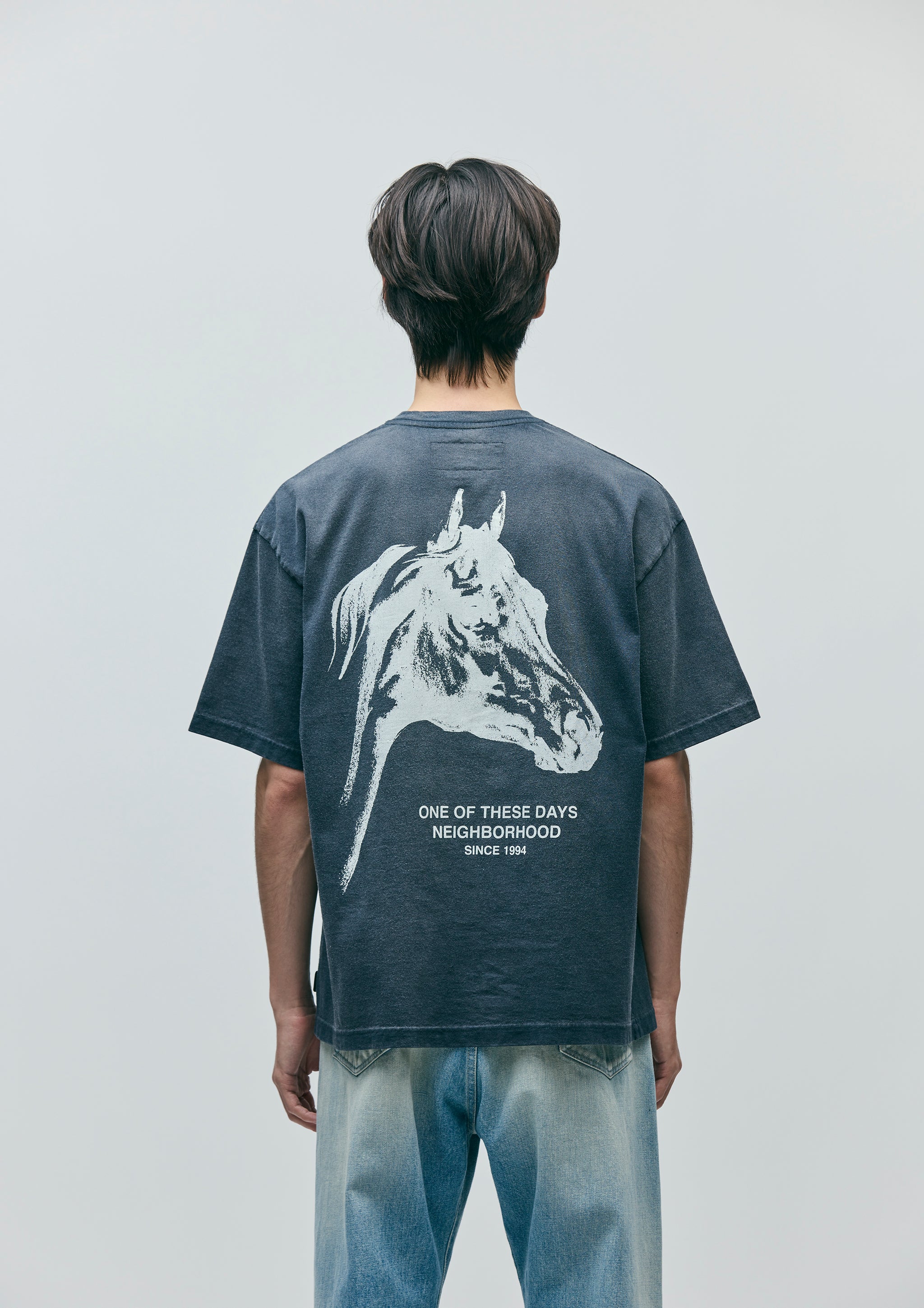 NBHD/OTD - Horse Head Tee | Sun Faded Black | On The Road Again | One ...