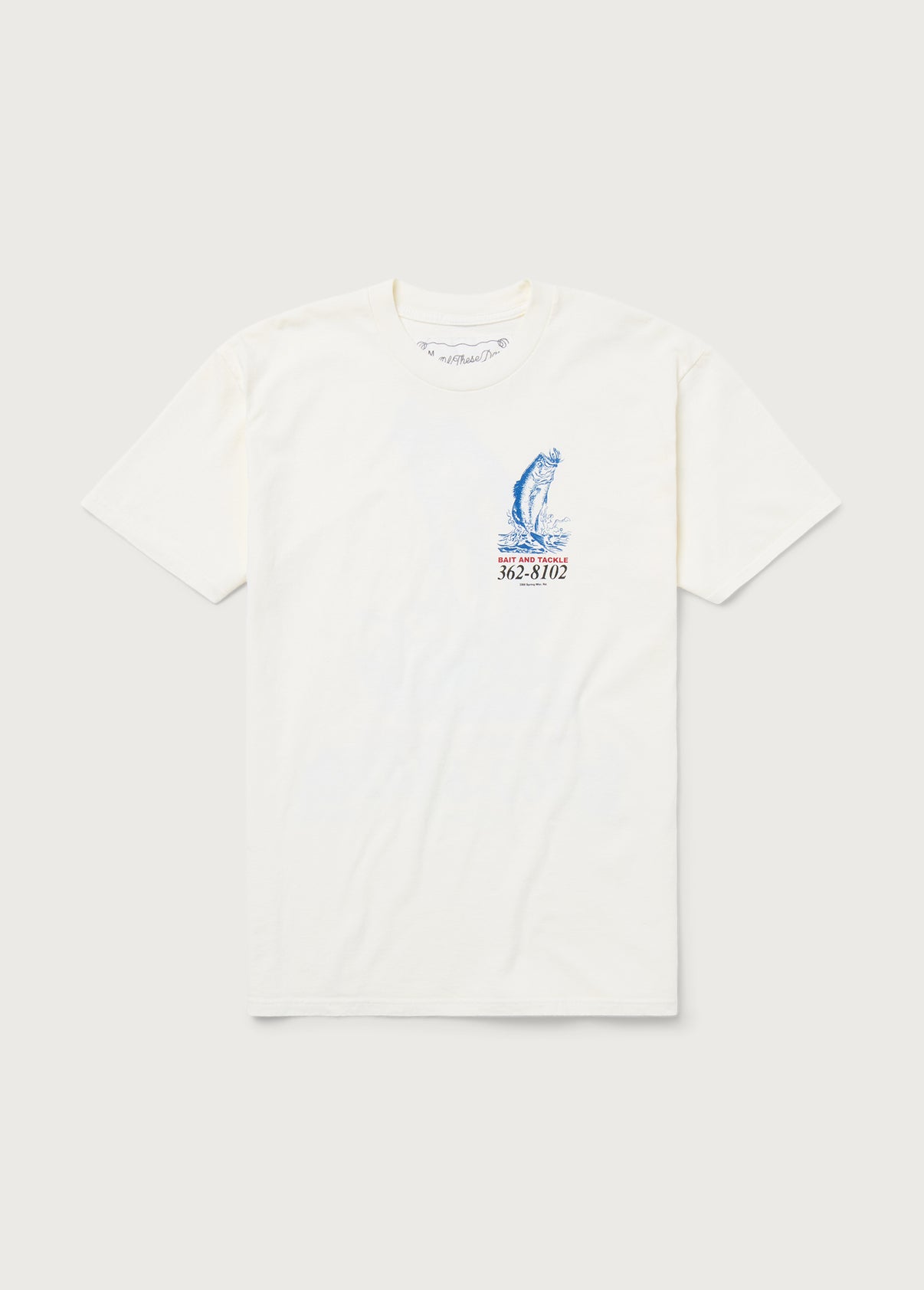 Bait and Tackle Tee | Bone | Gift Shop | One Of These Days