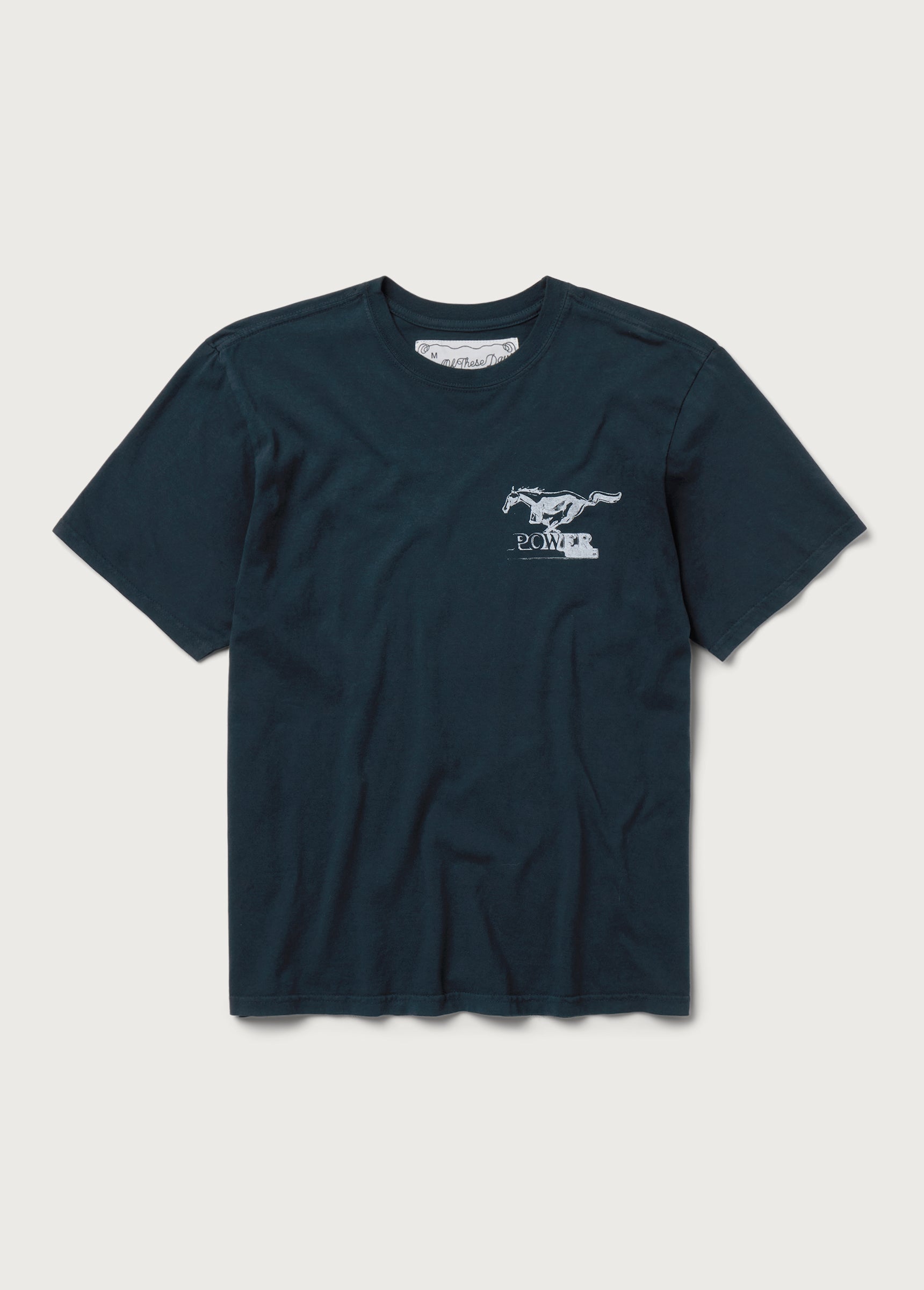 Mustang Cross Tee | Hard Washed Black | FW25 | One Of These Days