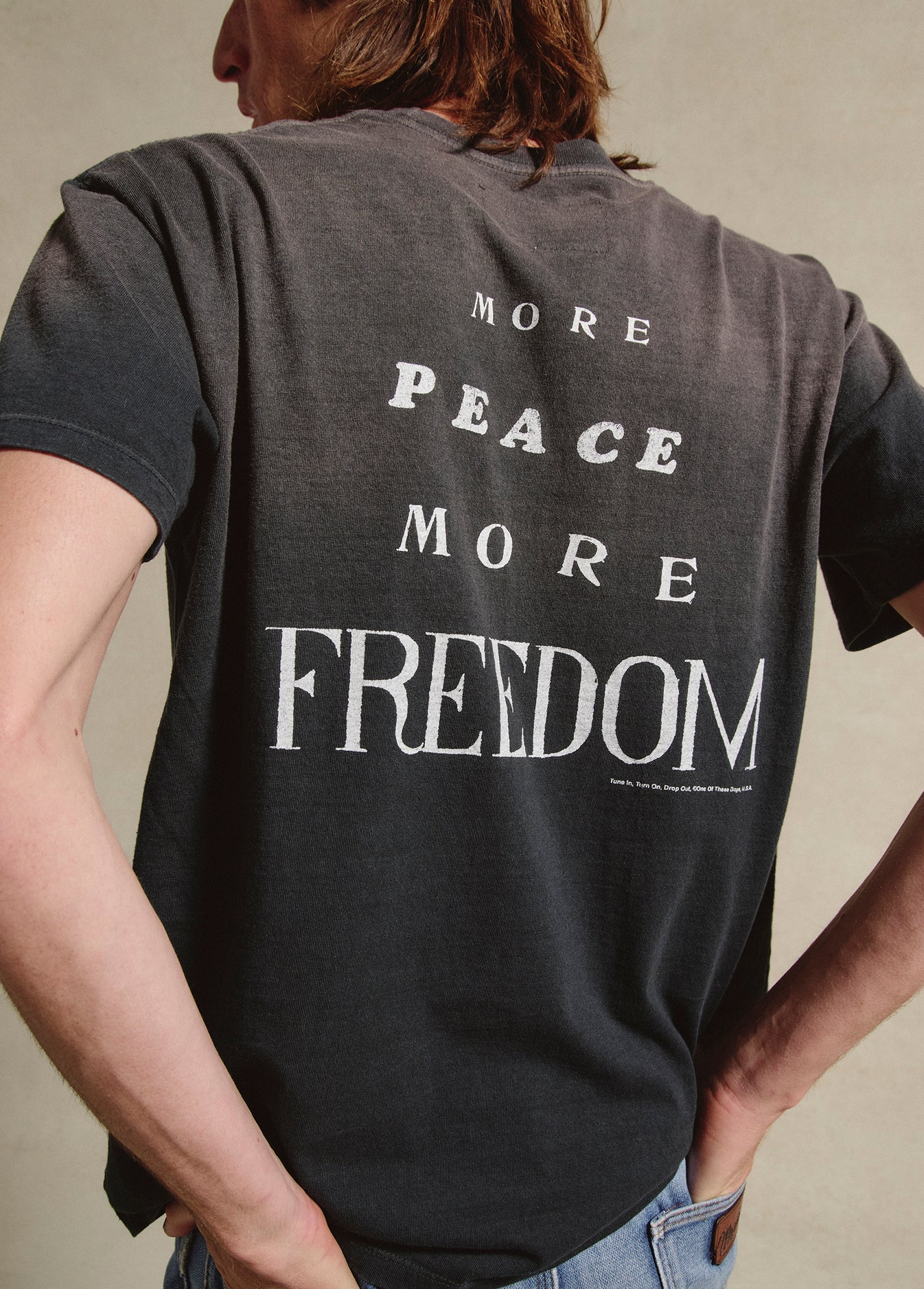 More Peace, More Freedom Tee | Washed Black | A Fantasy | One Of These Days