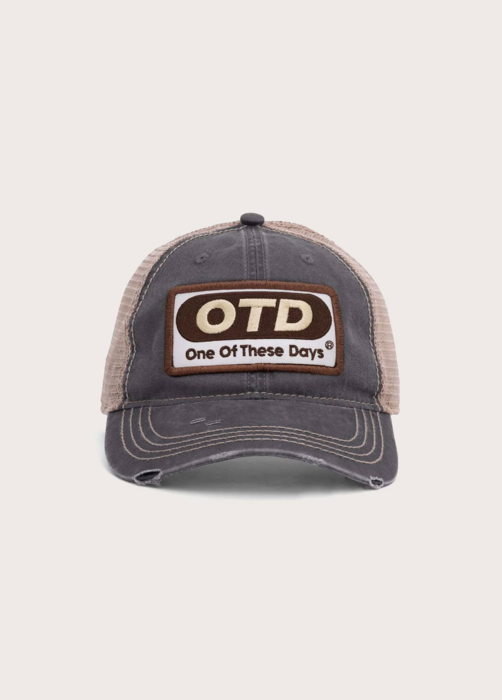 OTD Distressed Canvas Trucker Hat | Charcoal | Gift Shop | One Of These ...