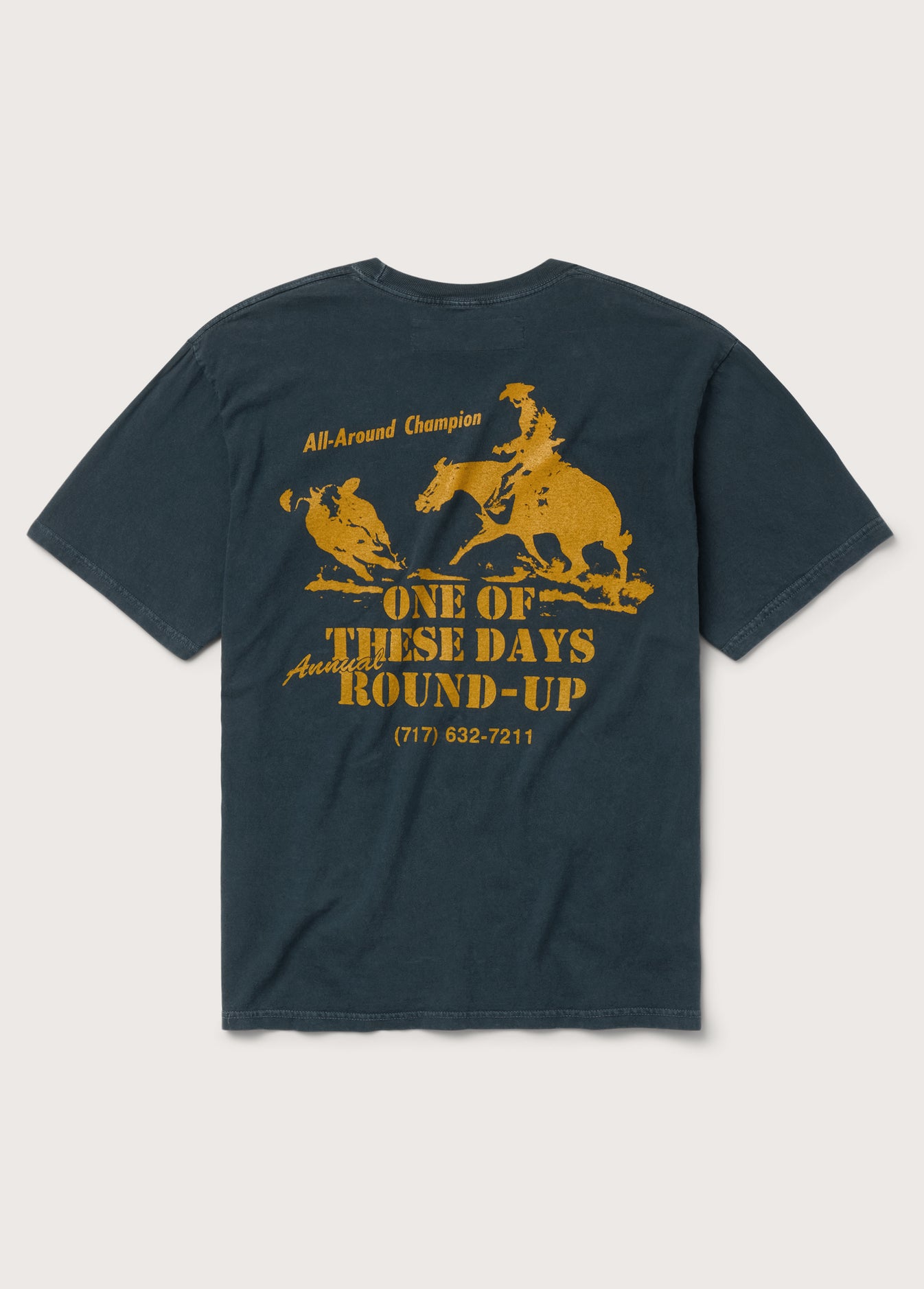 Round Up T-Shirt | Washed Black | SP26 | One Of These Days