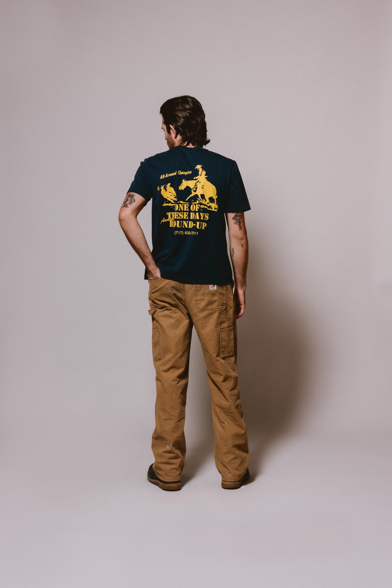 Round Up T-Shirt | Washed Black | SP26 | One Of These Days