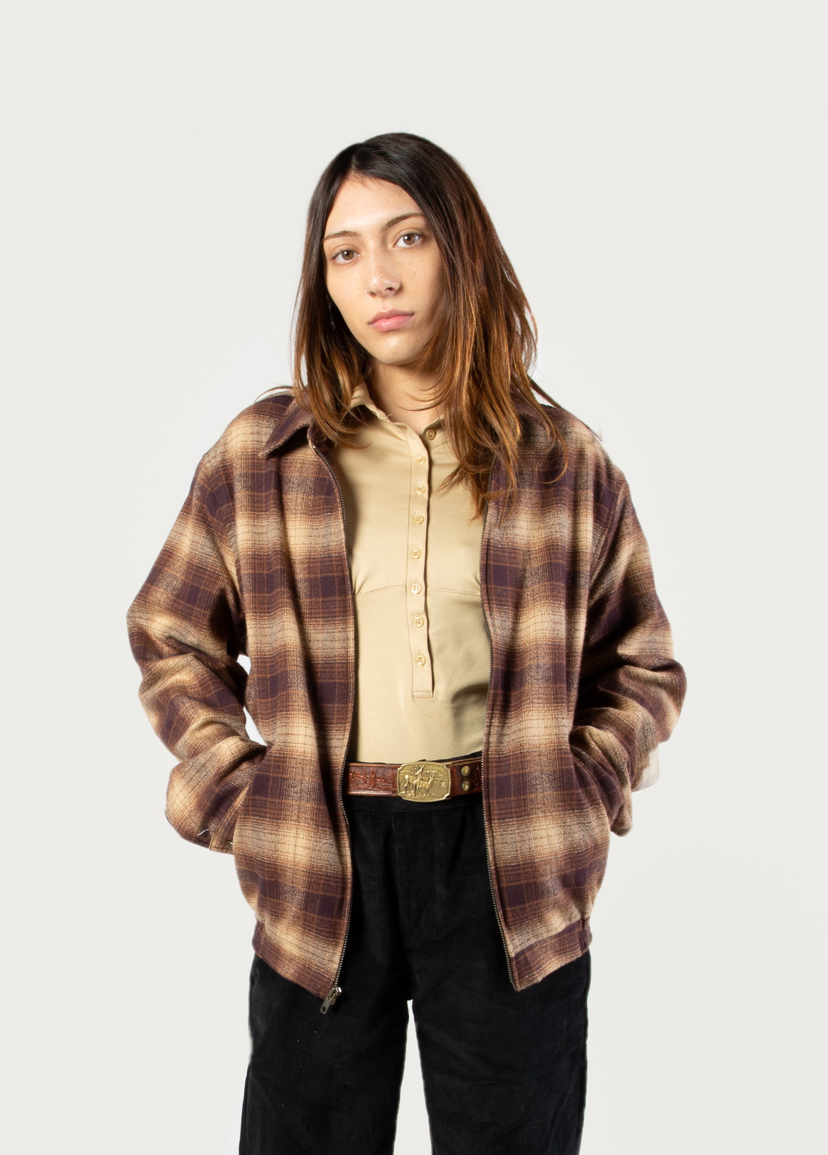 Plaid Jacket | Brown | Lost Weekend Collection | One Of These Days